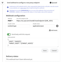 DataUnlocker Docs • Webhooks
