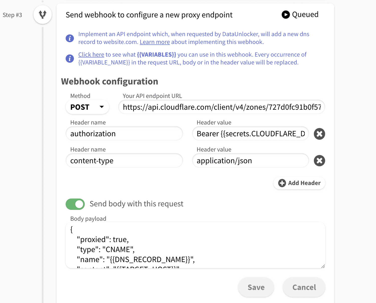 DataUnlocker Docs • Create a proxy endpoint