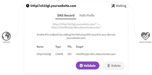 DataUnlocker Docs • Configuring proxy endpoints